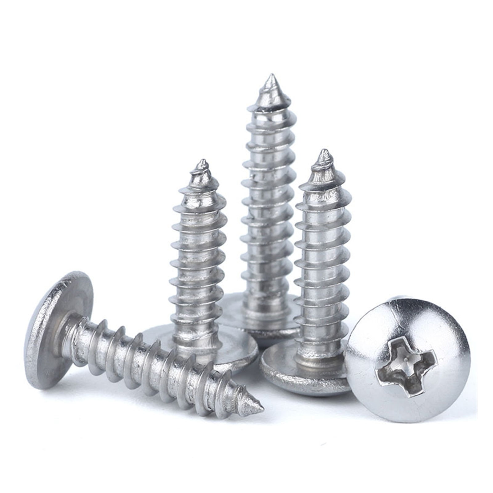 2/5/10Pcs M4 M5 M6 316 Stainless Steel Phillips Truss Head Self Tapping ...