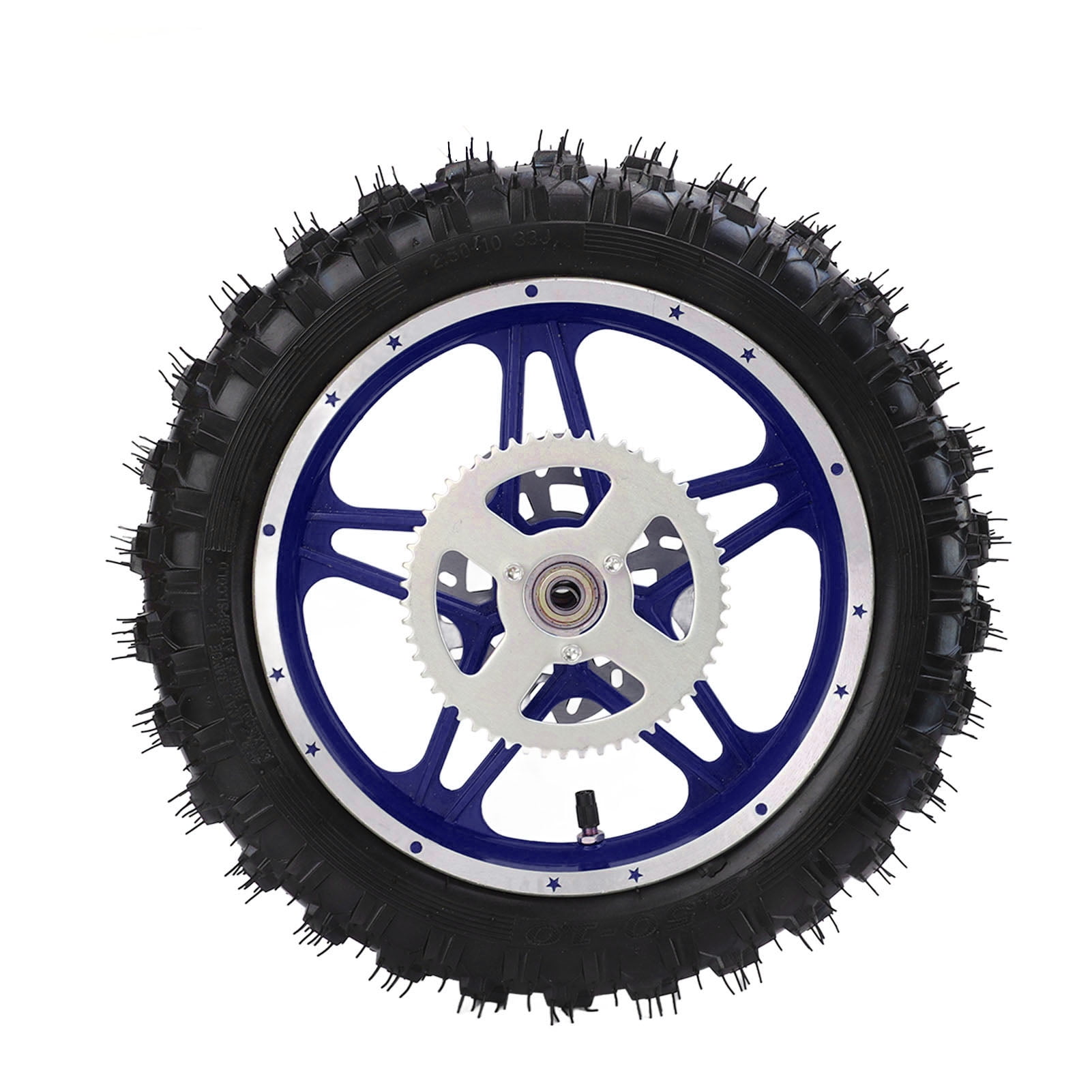 2.5?10in Rear Wheel Assembly with Tire Disc Bearing Sprocket Nonslip ...