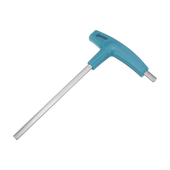 2.5-10mm Extra Long Arm T-Handle Hex Key Wrench Chrome Finish Spanner ...