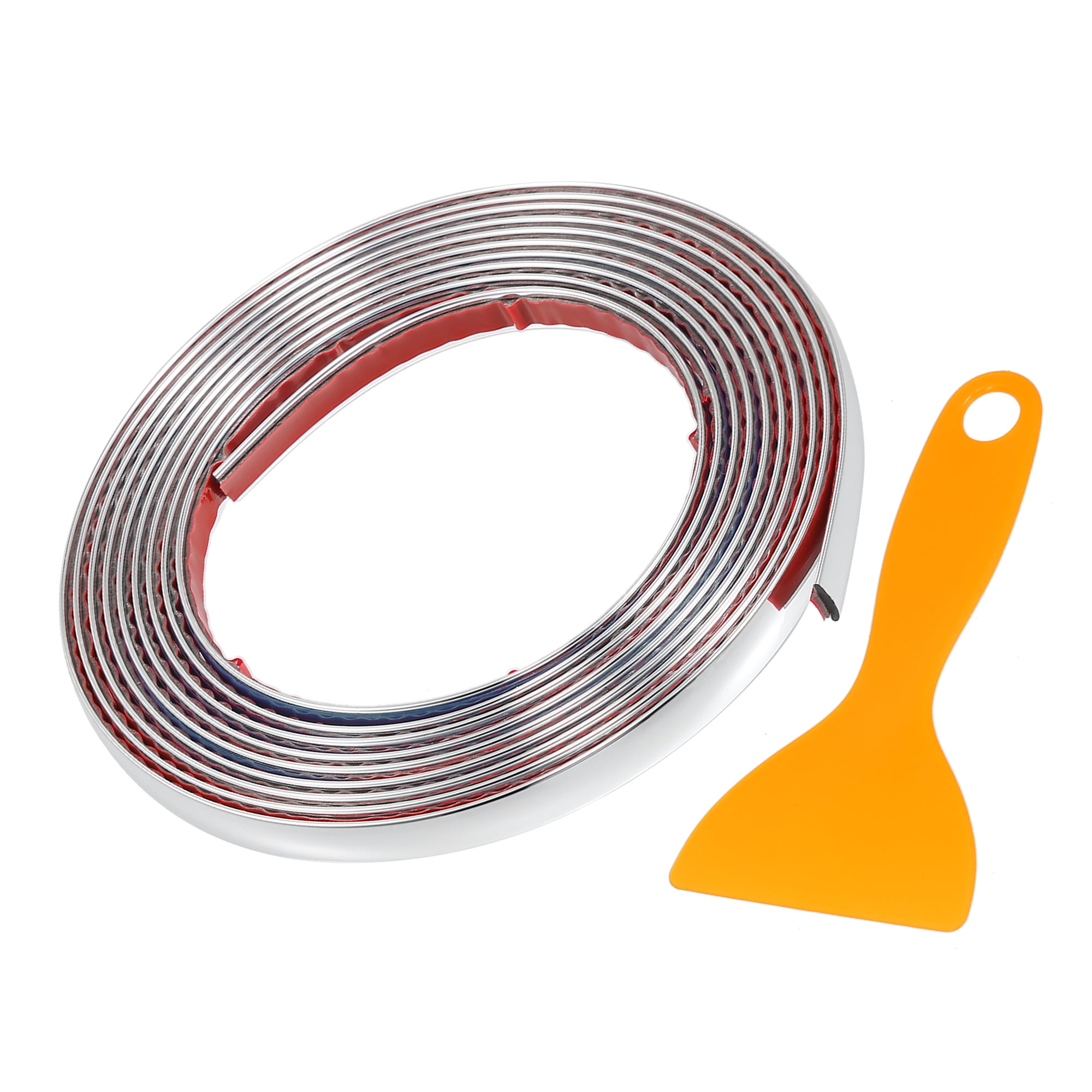 2/5" 10mm Width Self Adhesive Car Door Window Bumper Trim Strip Sticker ...