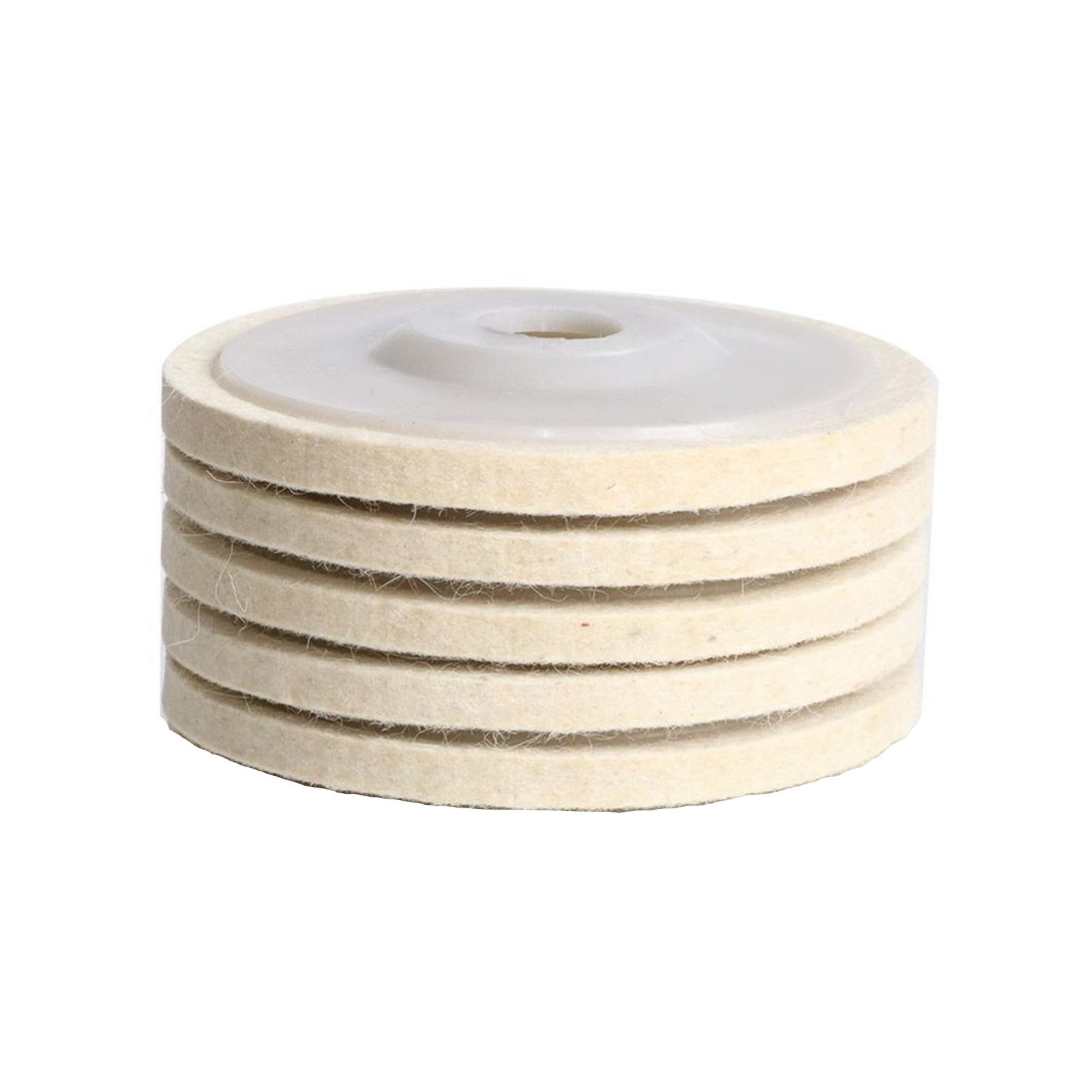 2/5/10pcs 4.5x 7/8 inch Wool Felt Polishing Wheel Flap Disc Buffing Pad ...