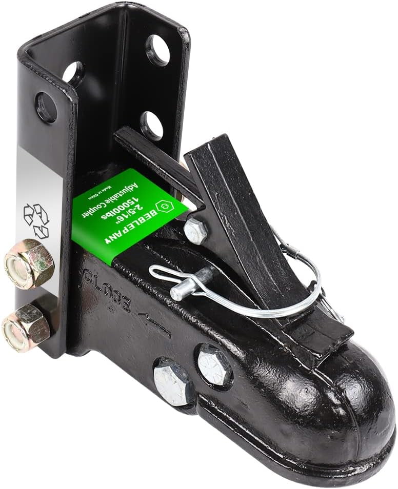 2-5/16 Inch Adjustable Cast Trailer Coupler 15000lbs with and 3 ...