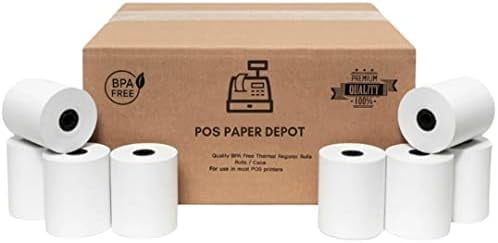 2 5/16" x 400' Gas Station Thermal Receipt Paper Rolls (24 Rolls) - Pay ...