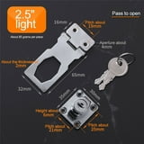 2.5/3/4inch Door Locking Hasp Staple Padlock Cupboard Shed Garage Lock ...