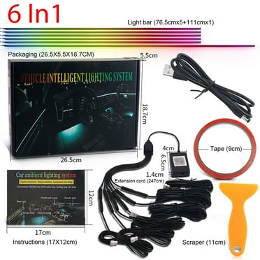 RGB Symphony Car Atmosphere Interior LED Acrylic Guide Fiber Optic ...