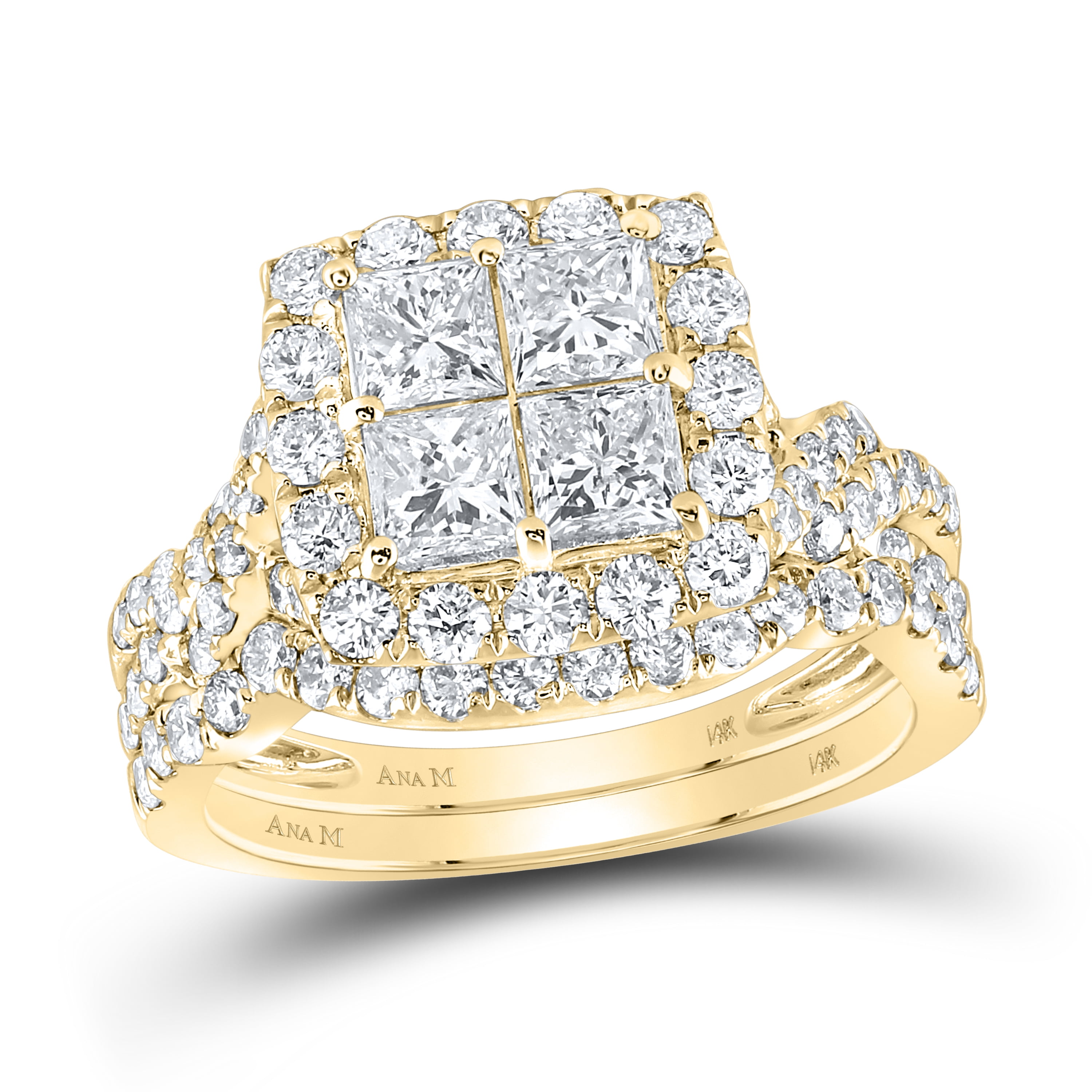2 5/8CTW-DIA TESSERA INVISIBLE BRIDAL SET - Walmart.com