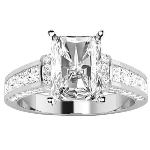 2.5 Carat 14K White Gold LAB GROWN Diamond Contemporary Channel Set ...