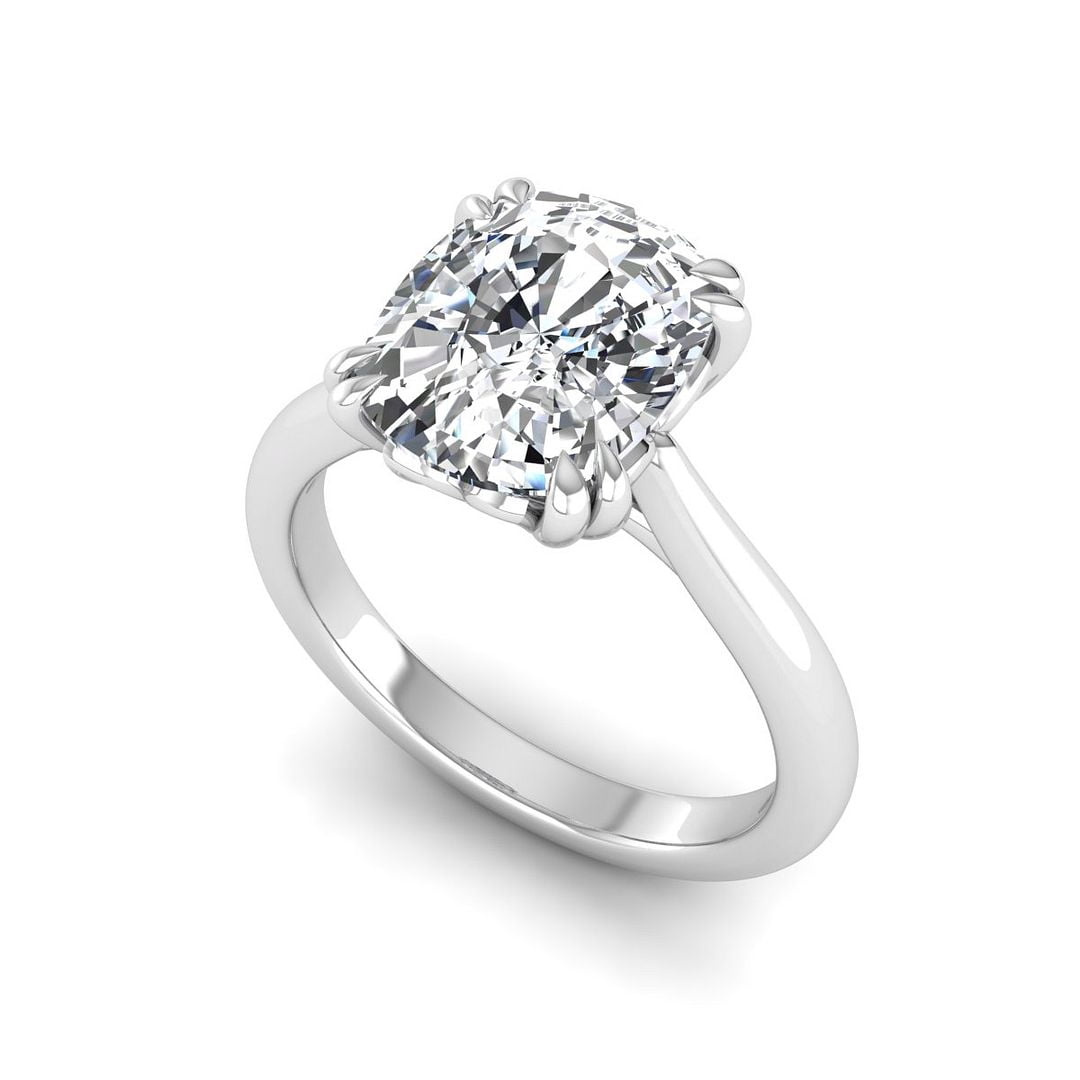 2.5 Ct Lab Grown Diamond Engagement Ring for Women, IGI Certified F ...