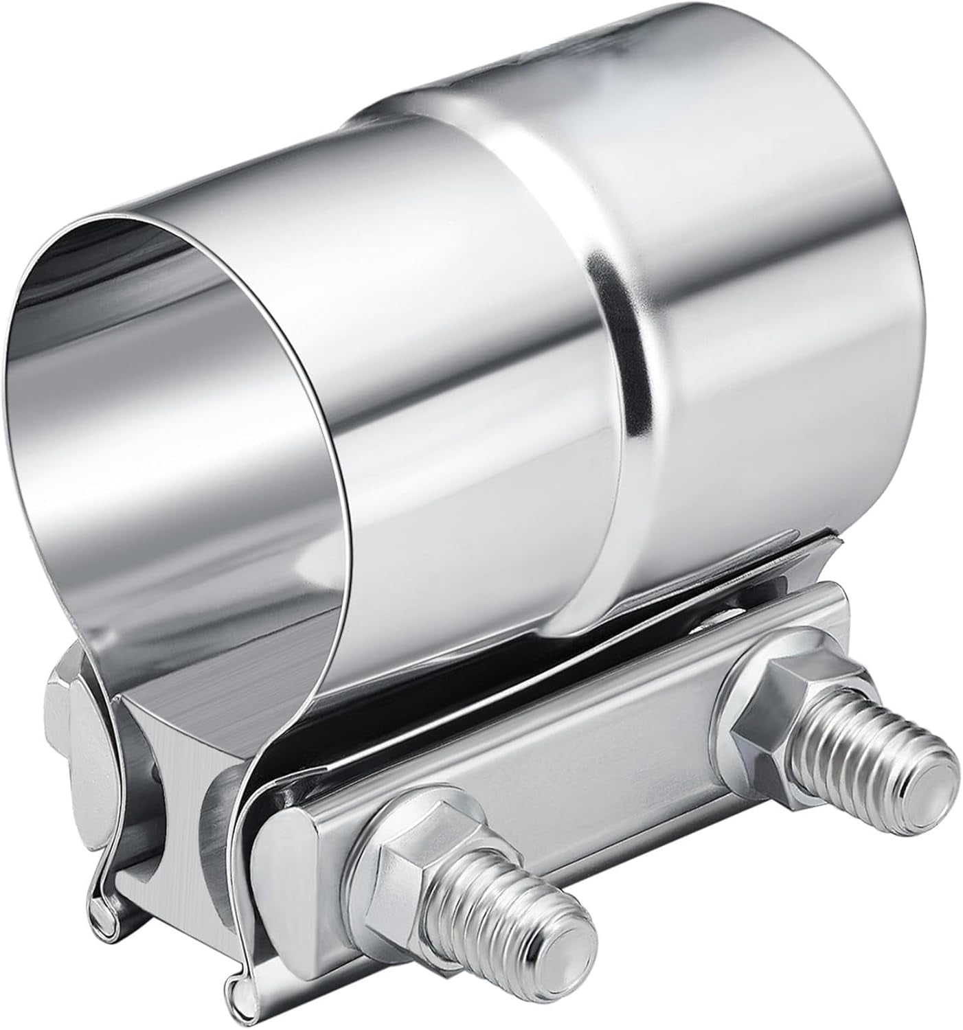 2.5'' Exhaust Clamp,Lap Joint Band Clamp Stainless Steel for Pipes ...