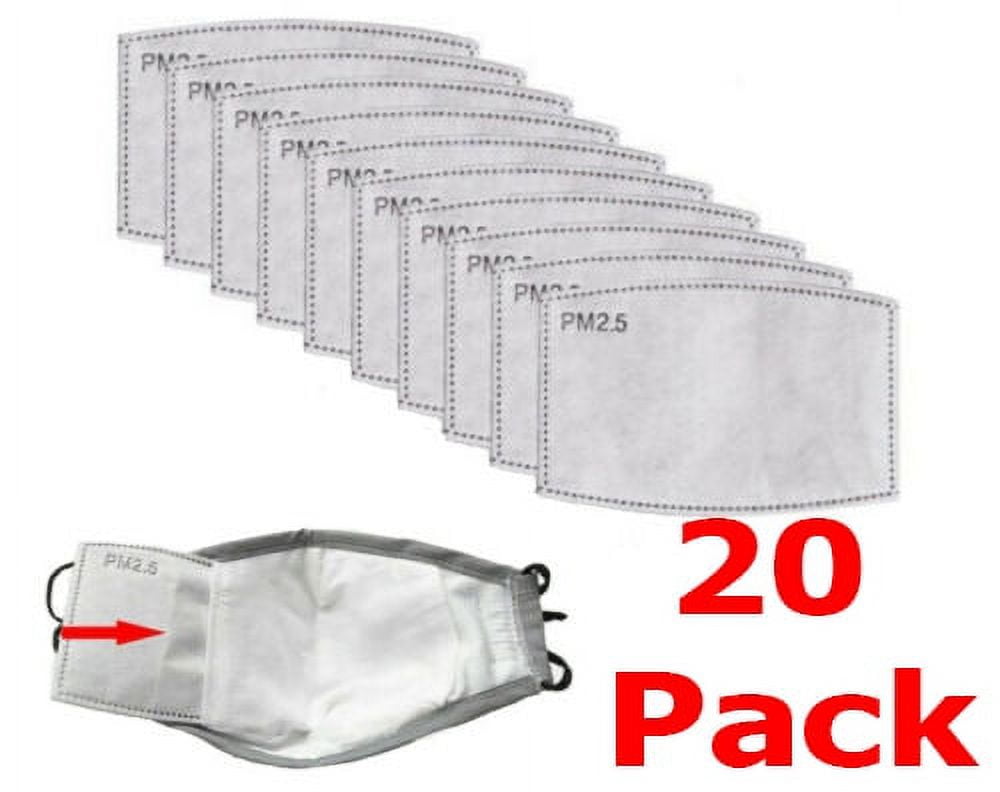 2.5 Filter Inserts For Reusable Washable Face Covering Mask Filtros ...
