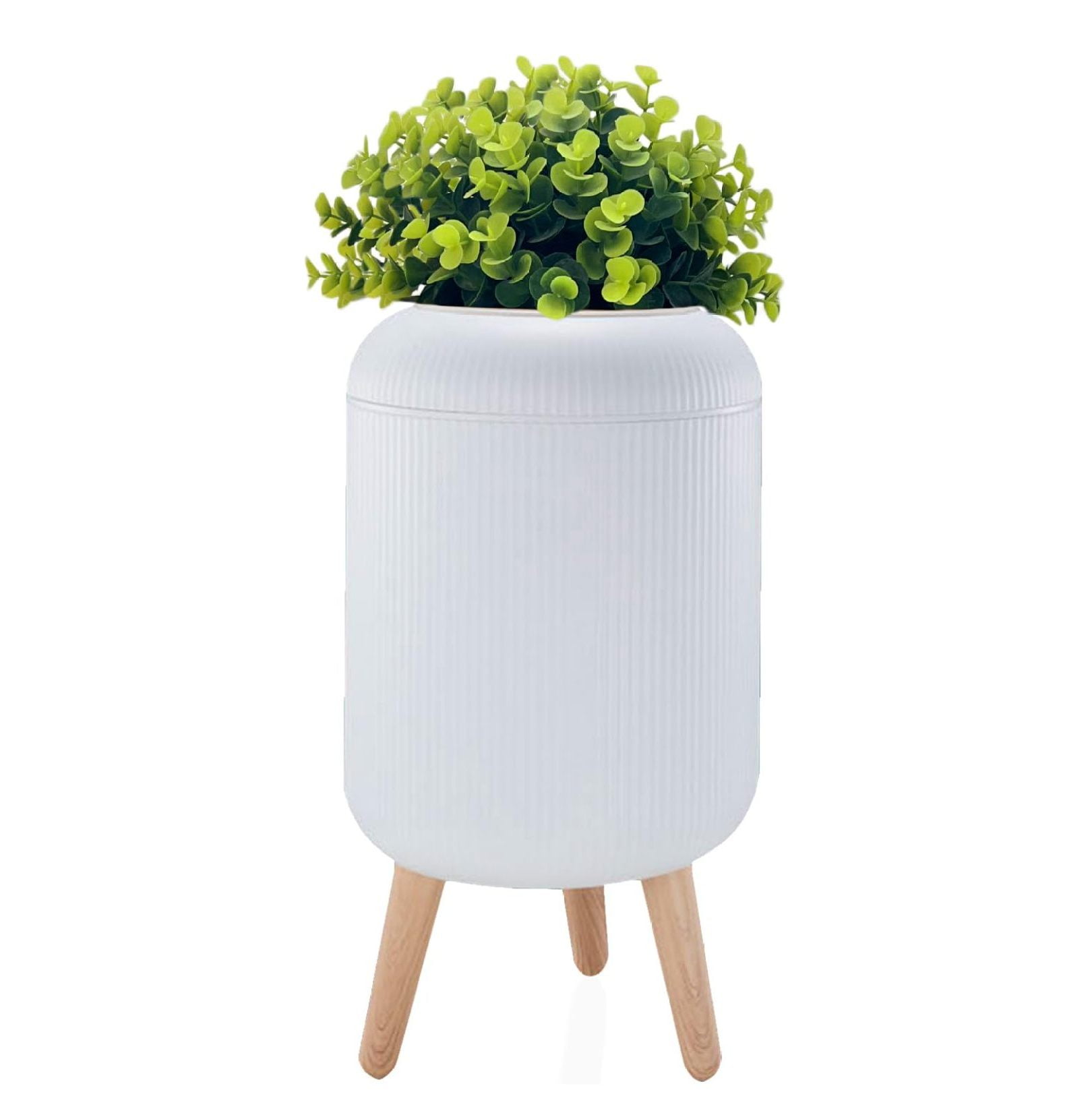 2.5 Gal Dog Poop Trash Can Outside - Small Pet Waste Container with Lid ...