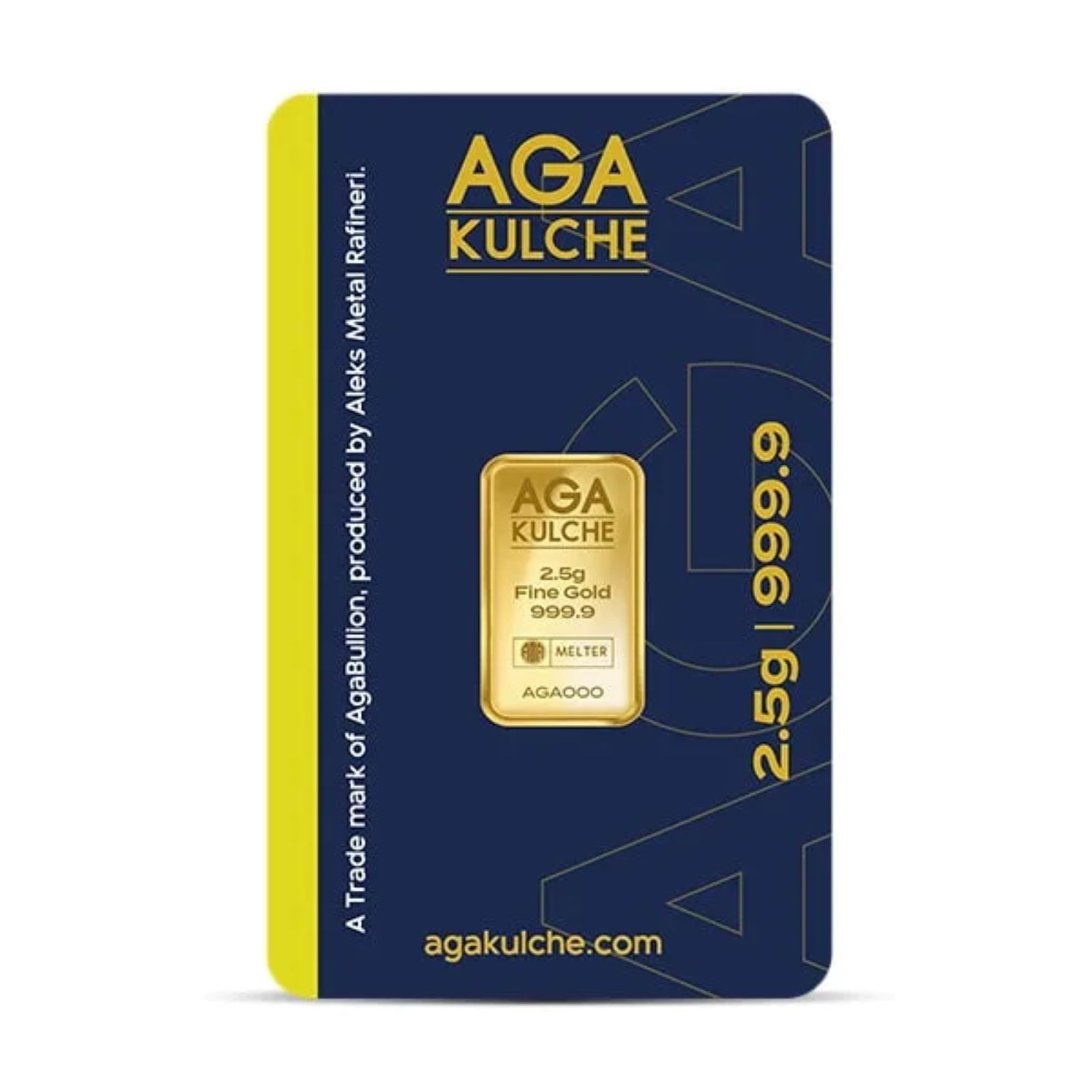 2.5 Gram Gold Bar – AGA KULCHE .9999 - Walmart.com