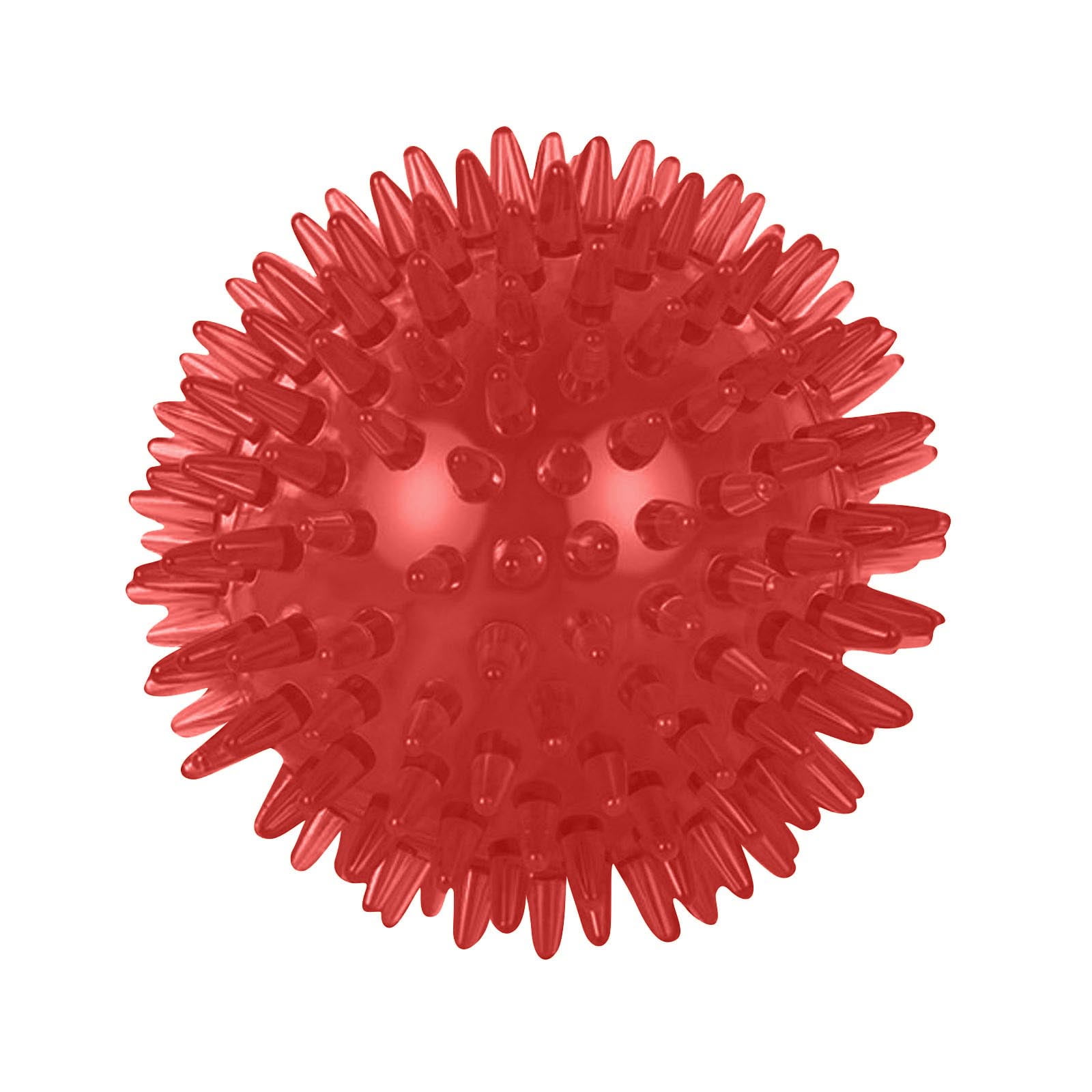 2.5" Heavy Duty Squeaky Dog Ball for Medium Large Dogs, Spikey Dog Ball ...