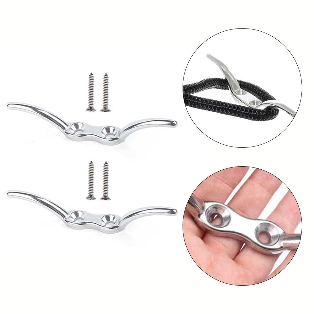 2.5 Inch 316 Stainless Steel Marine Boat Flagpole Cleat Hook With ...