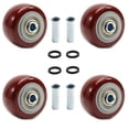 2.5 Inch Caster Wheels Heavy Duty Lockable Bearing Plate 4 PCS Shelf ...