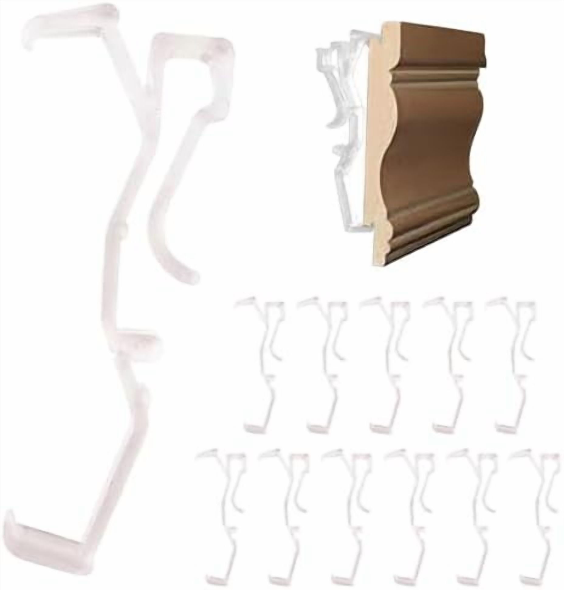 2.5 Inch Clear Valance Clips for Blinds & Window Shades, 12-Pack ...