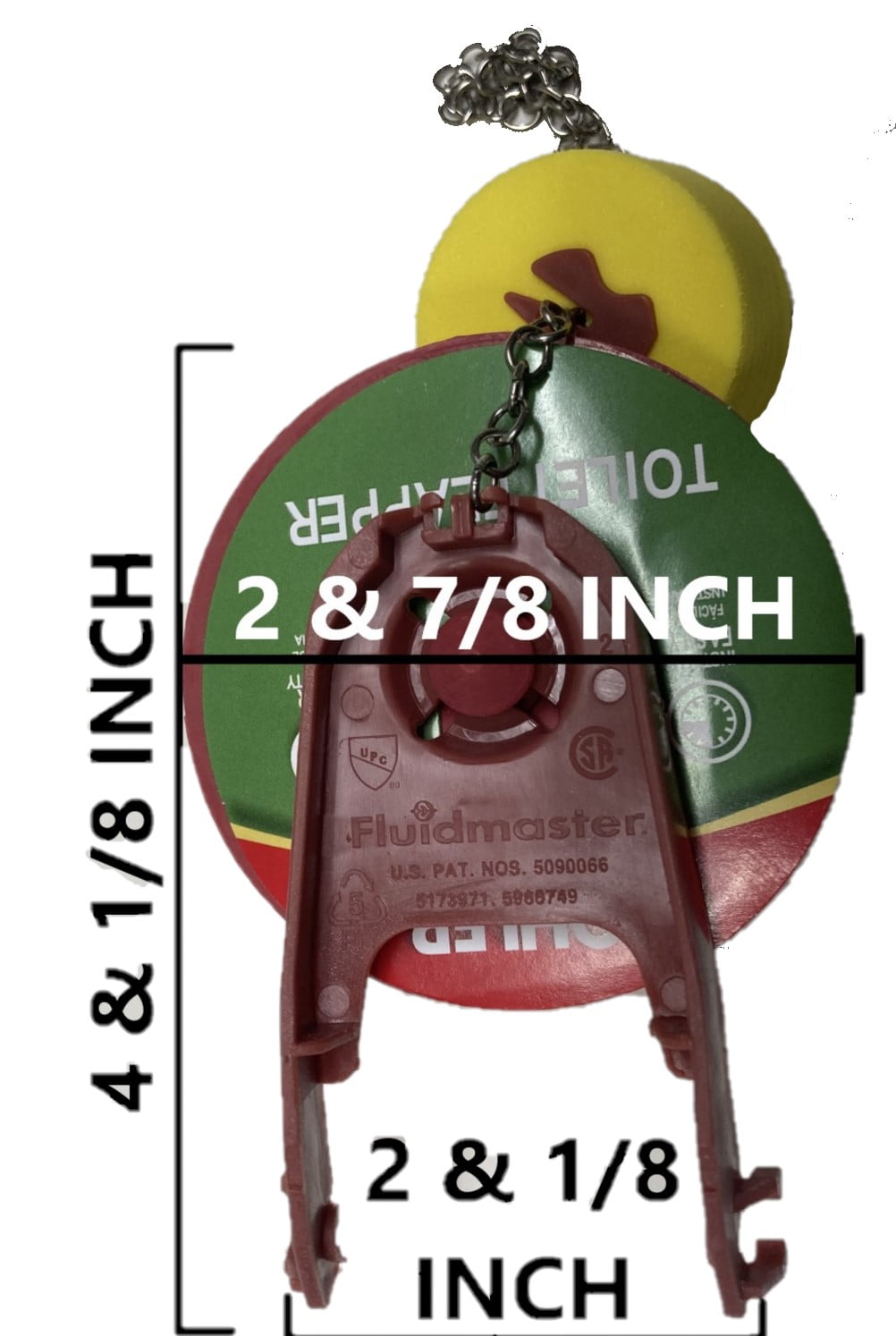 2.5 Inch Flapper Valve with Float Adjustment; Raised Wings; 9 inch ...