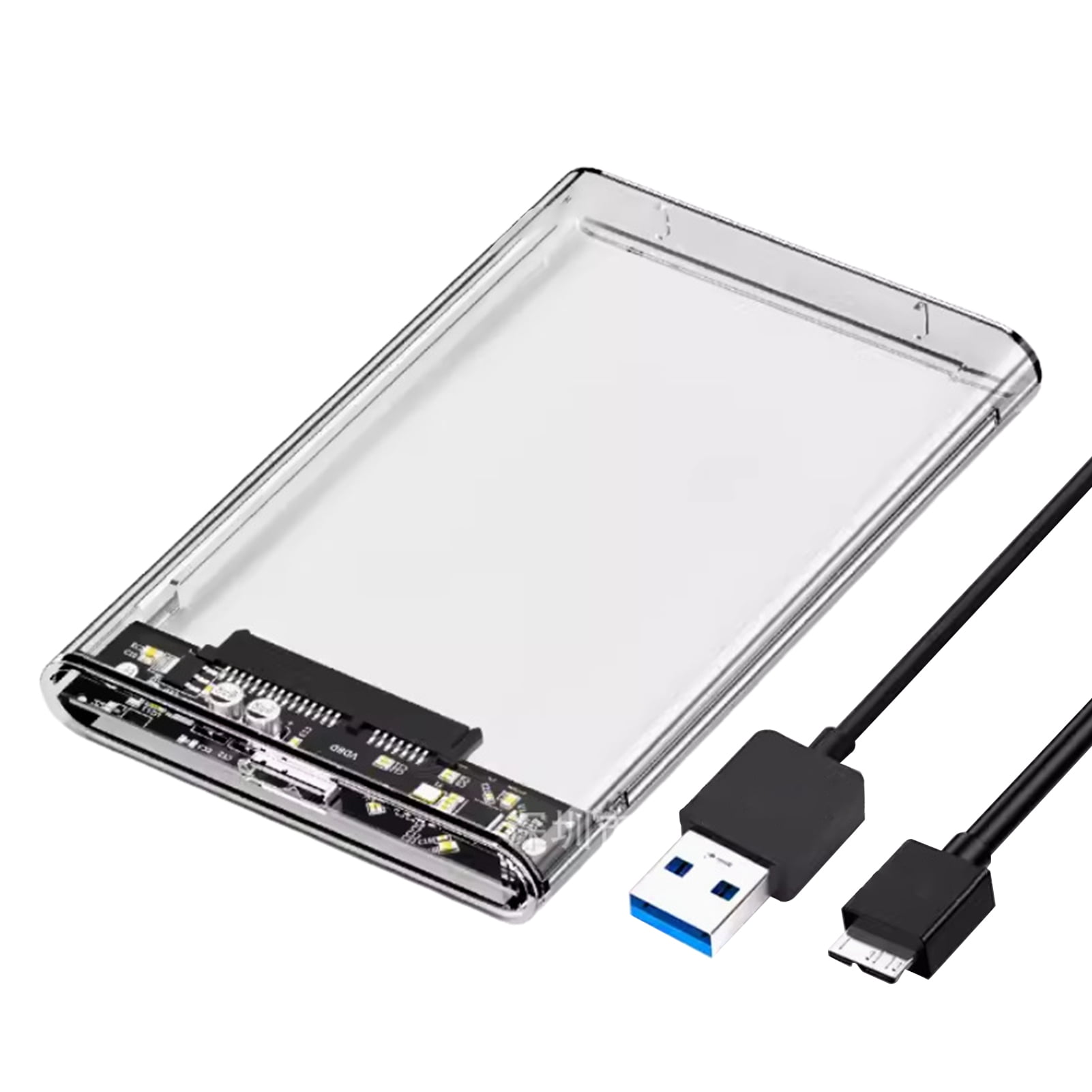 2.5 Inch Hard Drive Enclosure,Transparent External Hard Drive Case ...