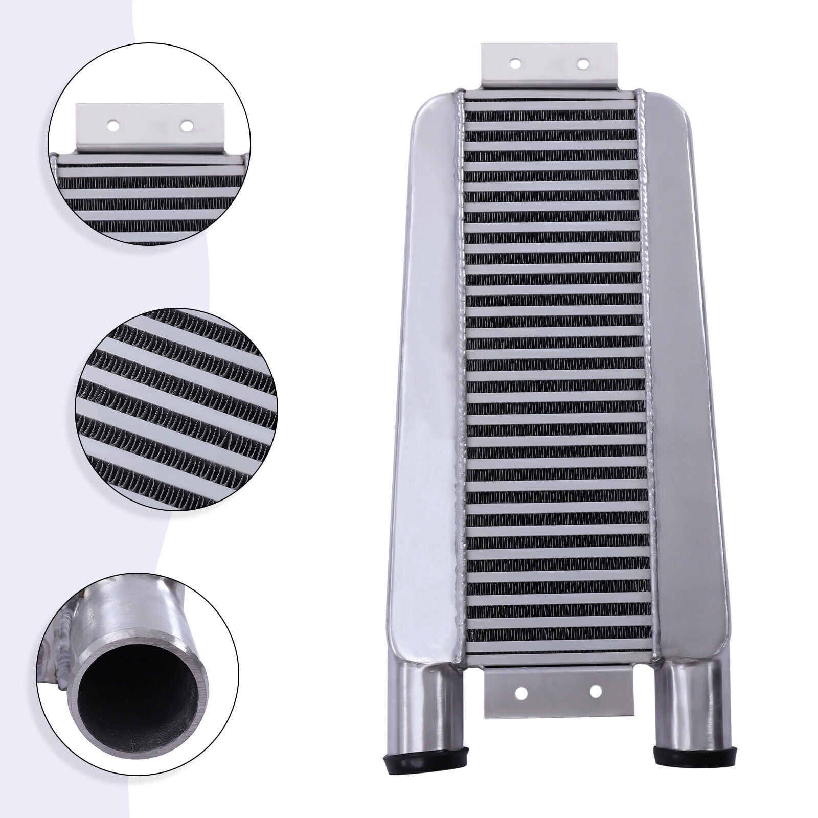2.5 Inch Inlet/Outlet Same One Side Aluminum Intercooler Universal 24. ...