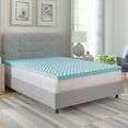 2.5 Inch Memory Foam Mattress Topper, Convoluted Gel Infused Mattress ...