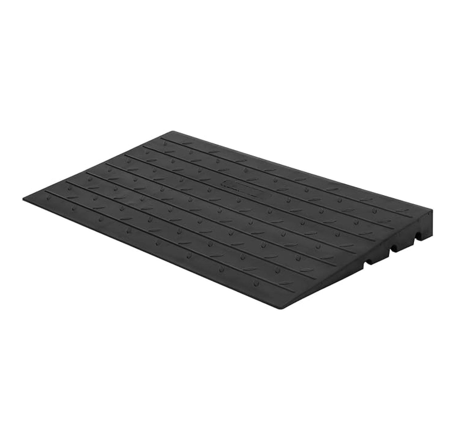 2.5 Inch Raised Rubber Threshold Ramp Cuttable Door Ramp, Portable Non ...