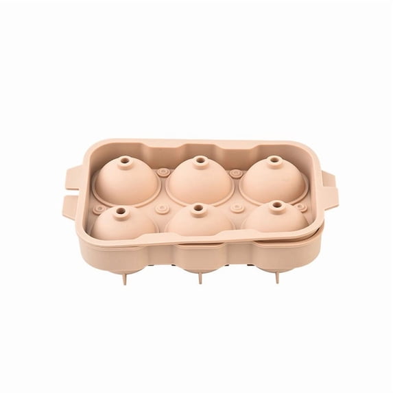 2.5-Inch Silicone Ice Ball Maker with Lid for Whiskey Cocktails - Slow ...