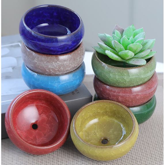 2.5 Inch Small Ceramic Succulent Planter Pot with Drainage Hole Set of ...