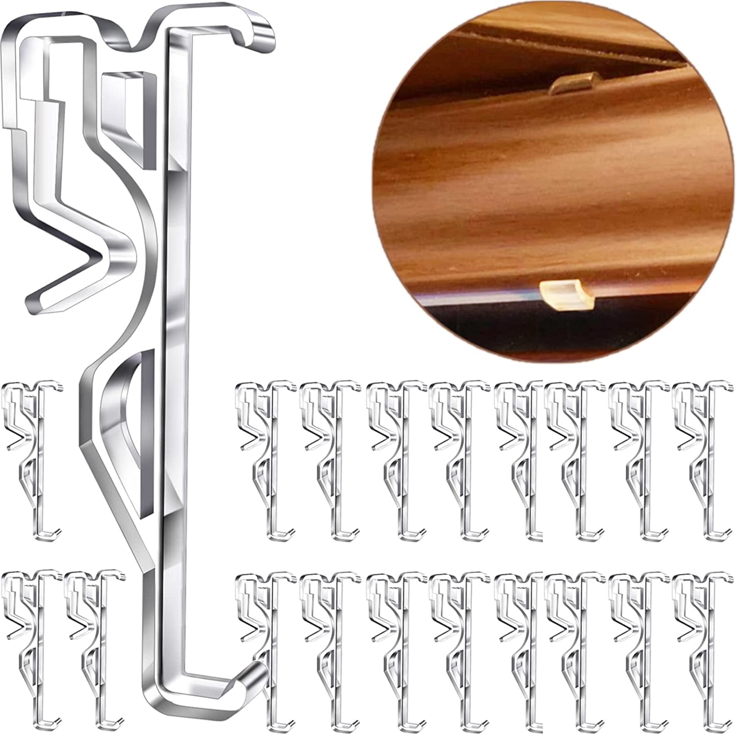 2.5 Inch Valance Clips, Clear Plastic Blind Clips, Hidden Window Blind ...