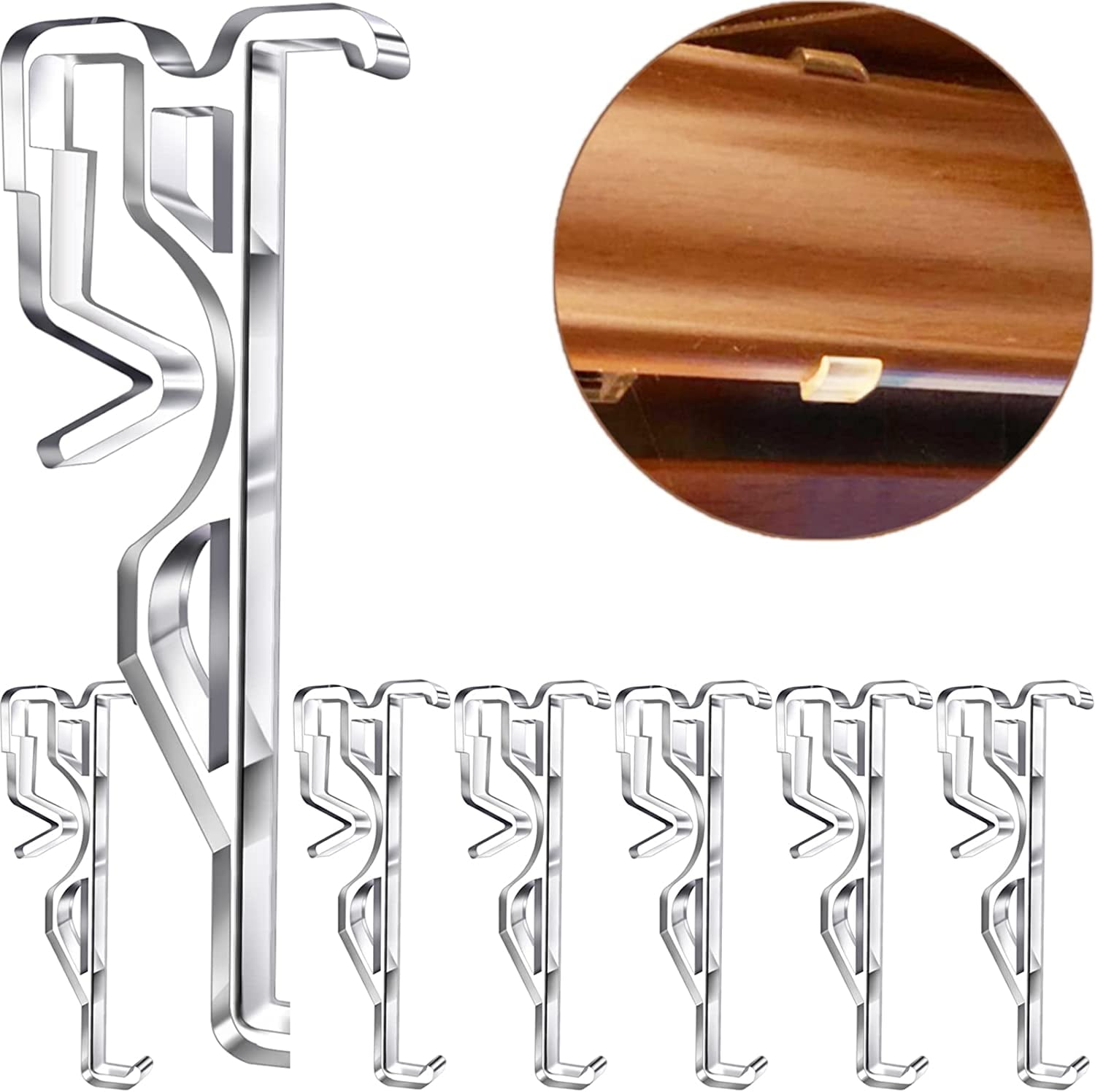 2.5 Inch Valance Clips, Clear Plastic Valance Clips for Blinds, Hidden ...