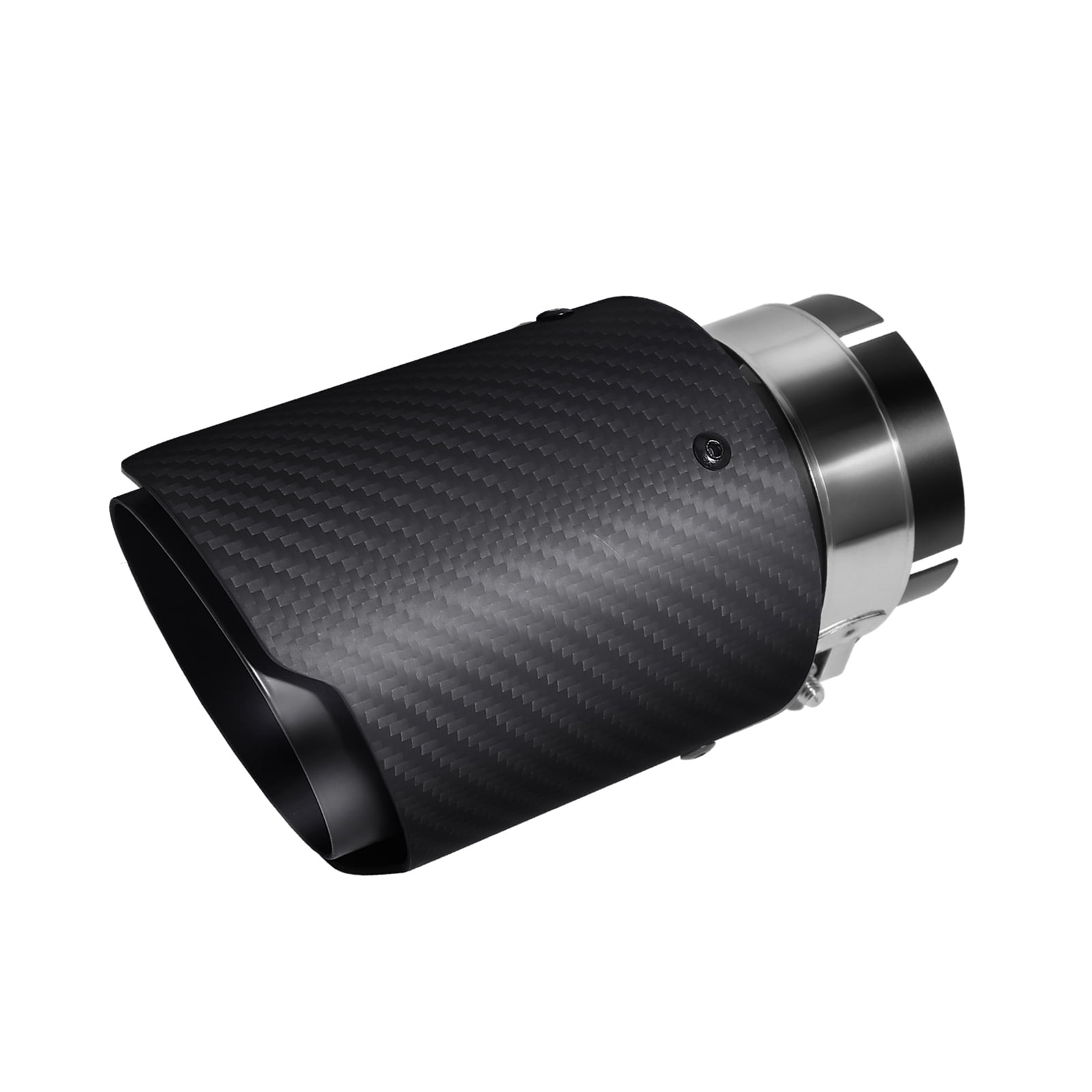 2.5 "Inlet 63mm Exhaust Tips Exhaust Stainless Steel and Glossy Carbon ...