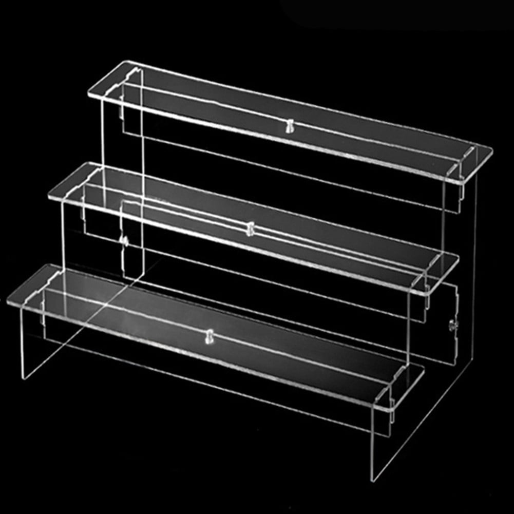 2-5 Layers Acrylic Ladder Display Stand Perfume Doll Transparent ...