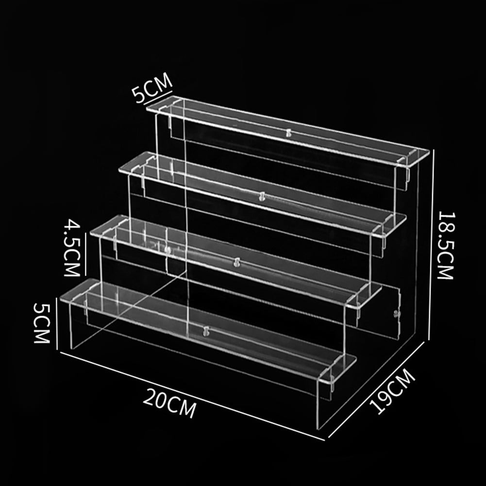 2-5 Layers Acrylic Ladder Display Stand Perfume Doll Transparent ...