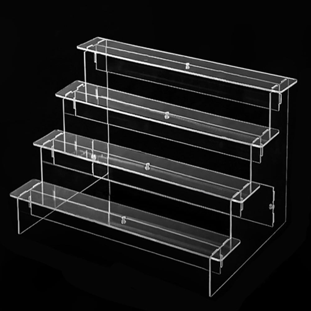2-5 Layers Acrylic Ladder Display Stand Perfume Doll Transparent ...