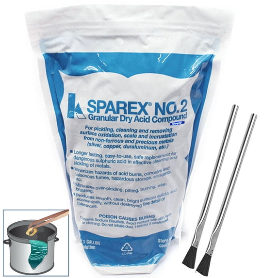 2.5 Lbs Pickling Compound Sparex No 2 Clean Gold & Silver Oxidation W/2 ...