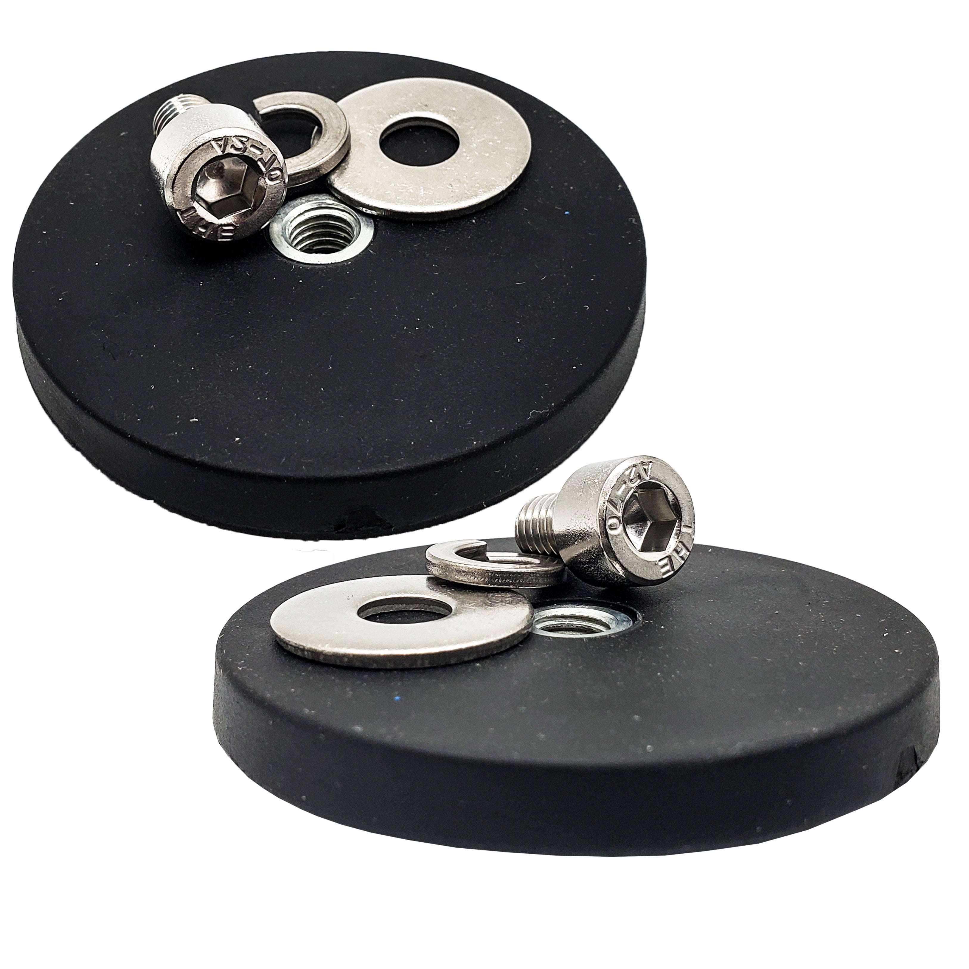 2.5" Neodymium Magnet Rubber-Coated Magnetic Base Mount Bracket Holder ...