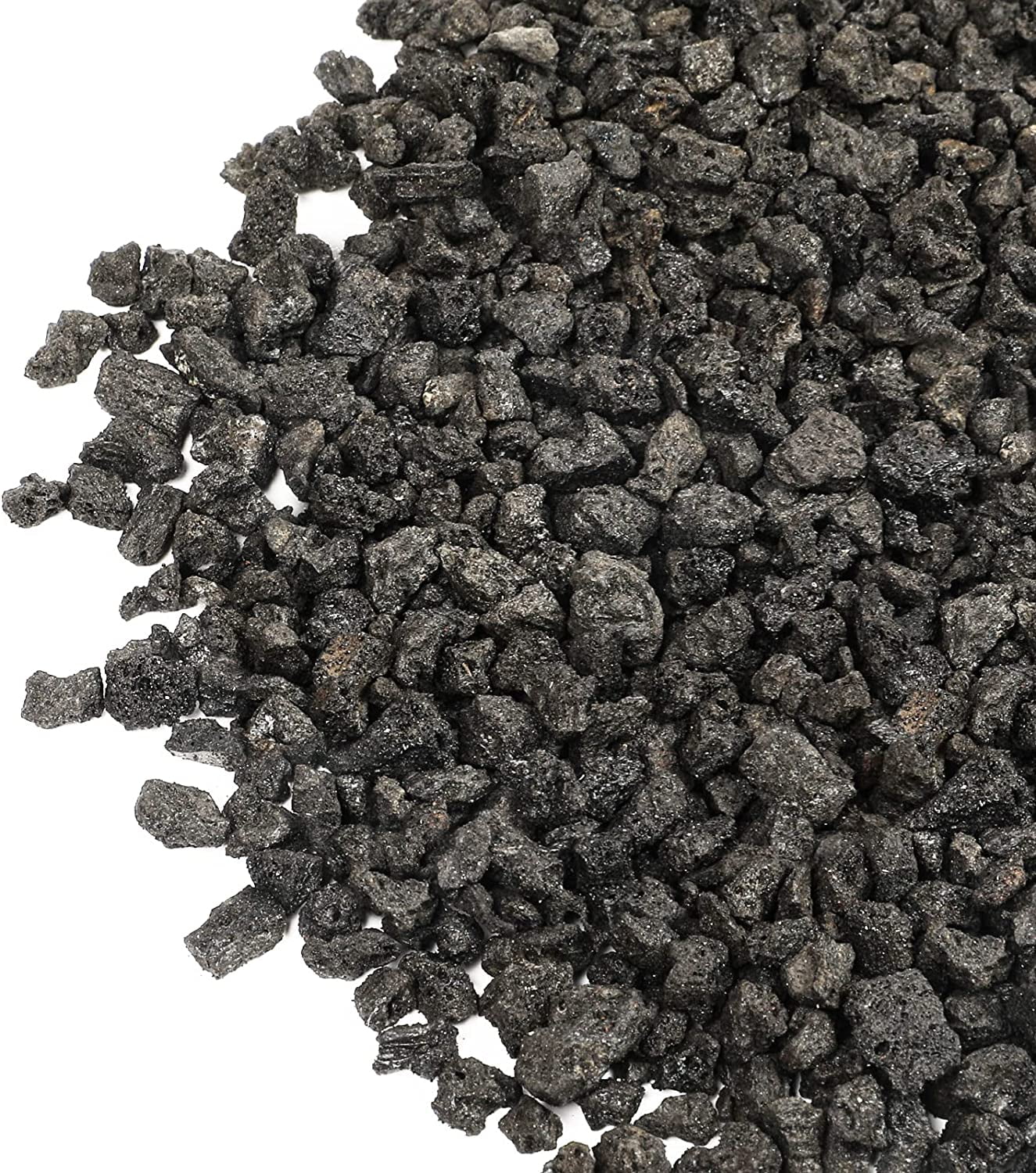 2.5 Pound Decorative Black Lava Rocks, Pure Volcanic Stones for Plant ...