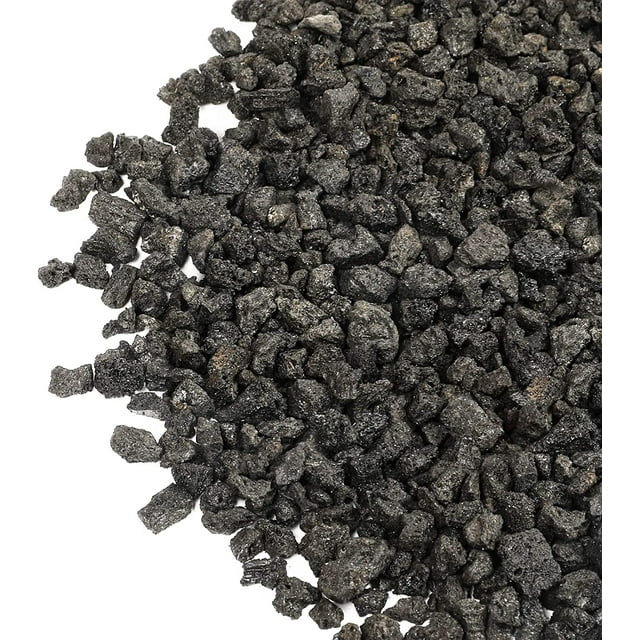 2.5 Pound Decorative Black Lava Rocks, Pure Volcanic Stones for Plant ...