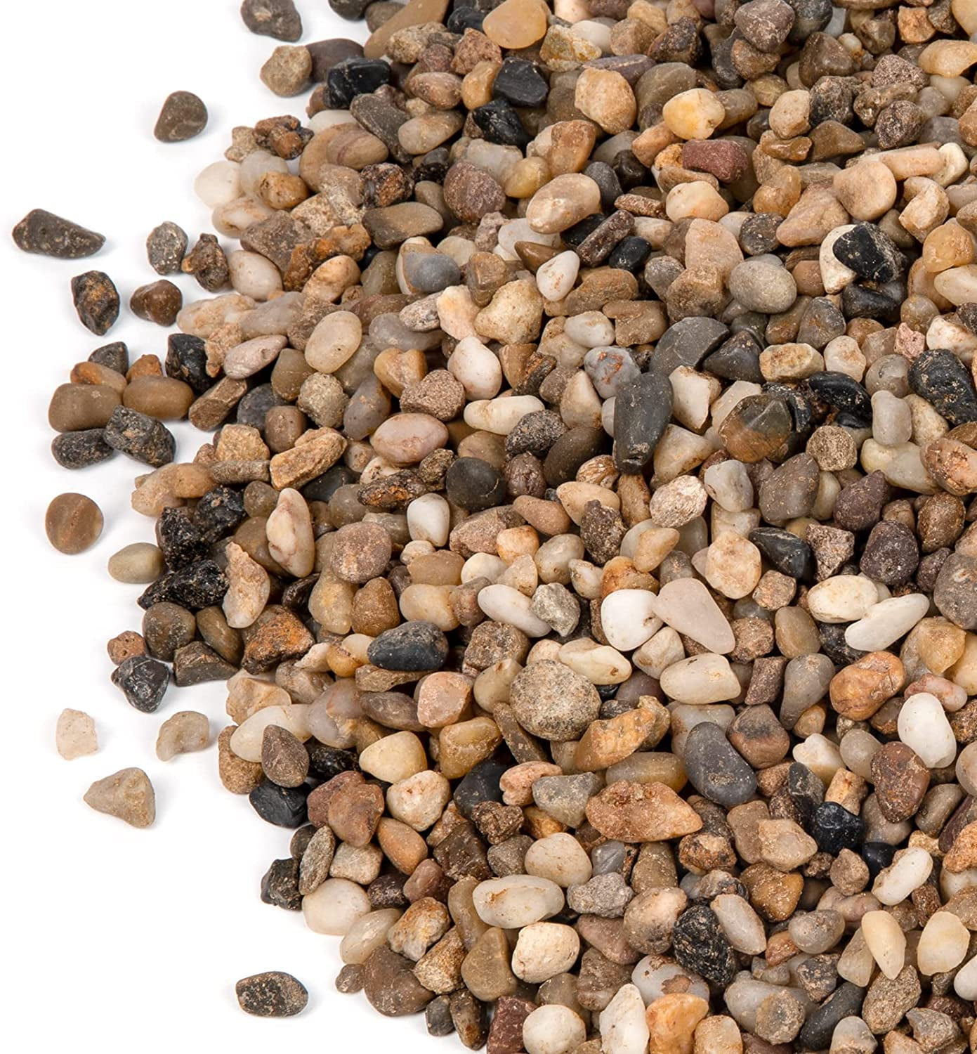 2.5 lbs Small Colorful Stones, 1/5 Inch Natural Pea Gravel for ...