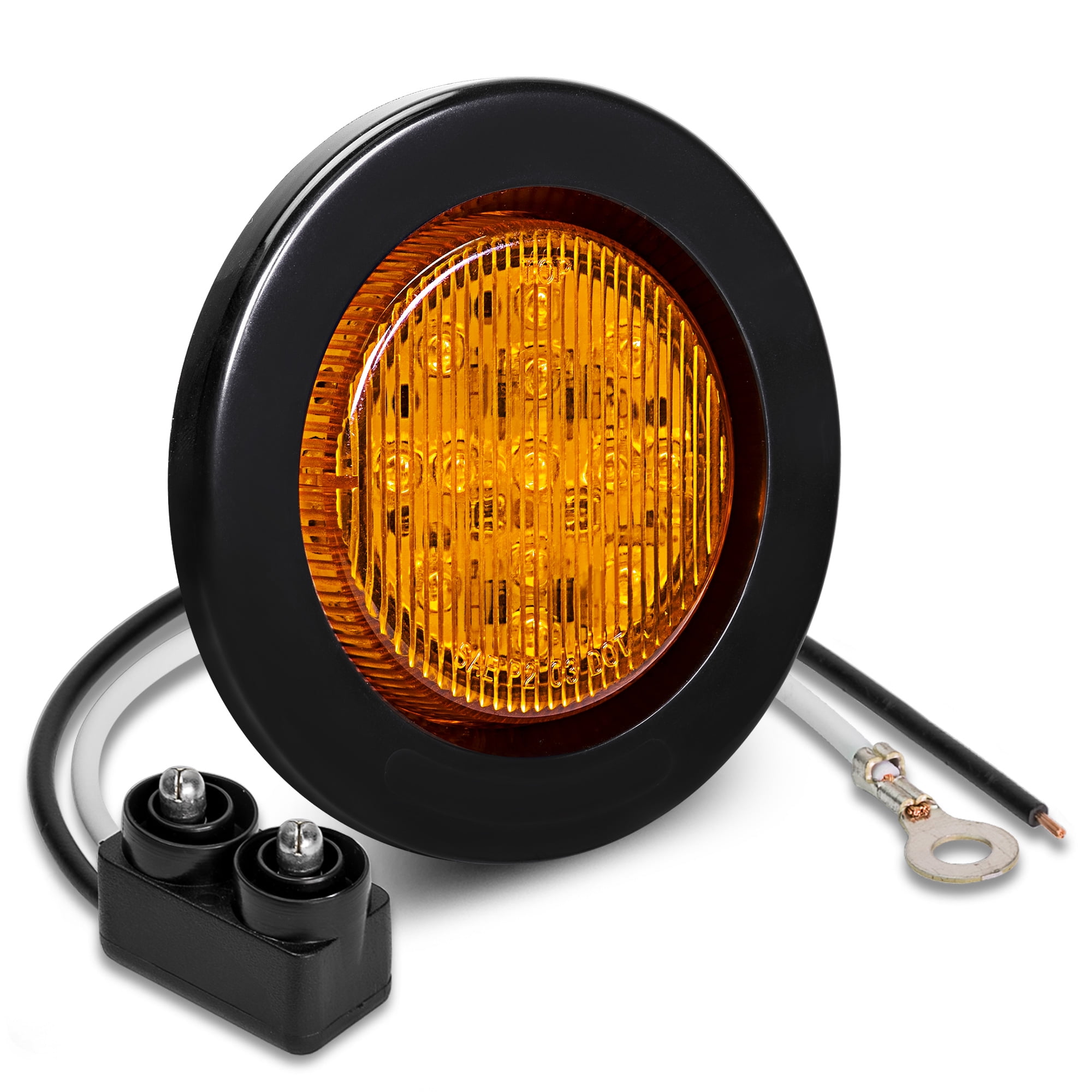 2.5" Round 10 LED Clearance Light [2 in 1 Reflector] [Polycarbonate ...