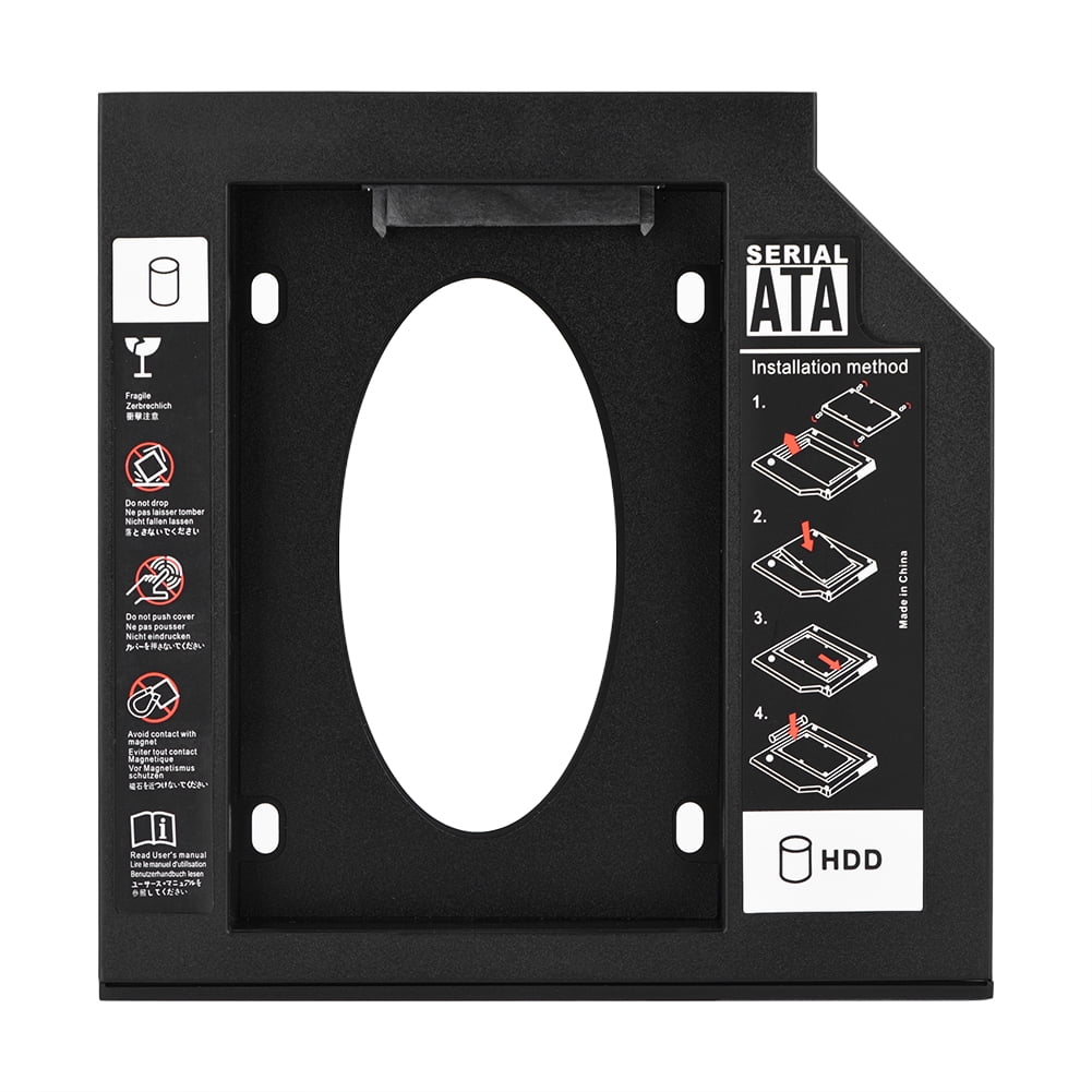 2.5" SATA HDD SSD Enclosure Hard Disk Drive Bay Caddy Optical DVD ...