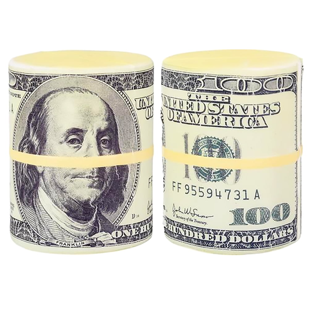 2.5" Squishy Toy Money Squeeze, Fake $100 Bill in Pack Stress Reliever ...
