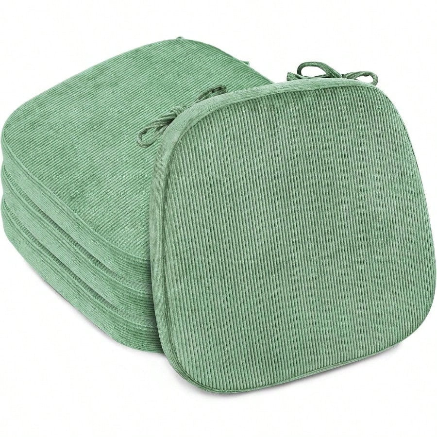 2.5 Thick Chair Cushions for Dining Chair Corduroy Foam Kitchen Chair ...