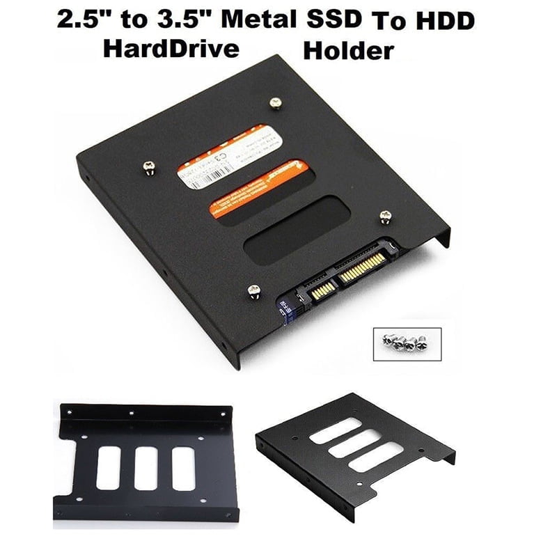 2.5" To 3.5" SSD HDD Metal Adapter Mounting Bracket Hard Drive Holder ...