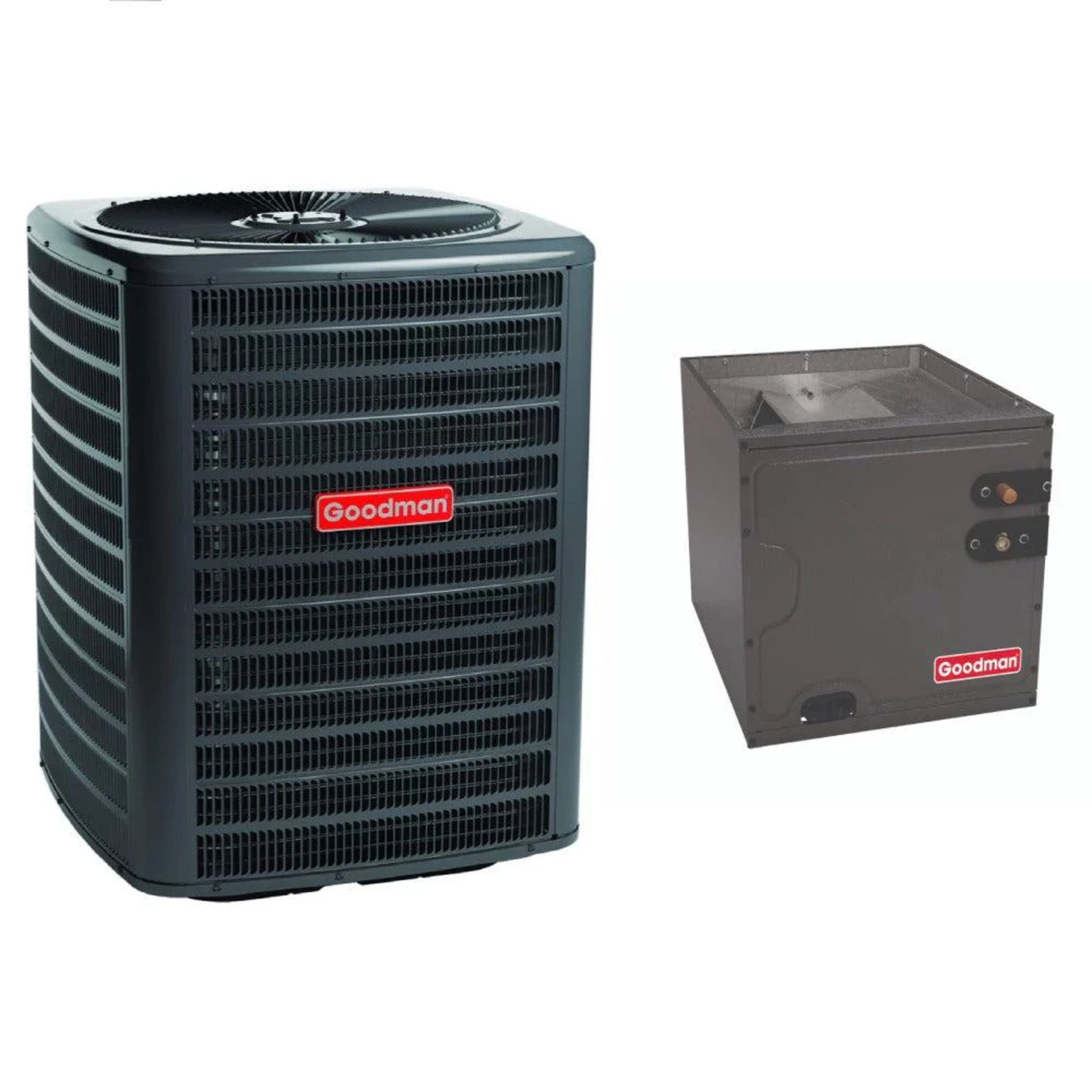 2.5 Ton 14.3 SEER2 Goodman Air Conditioner GSXN403010 and Vertical Coil ...