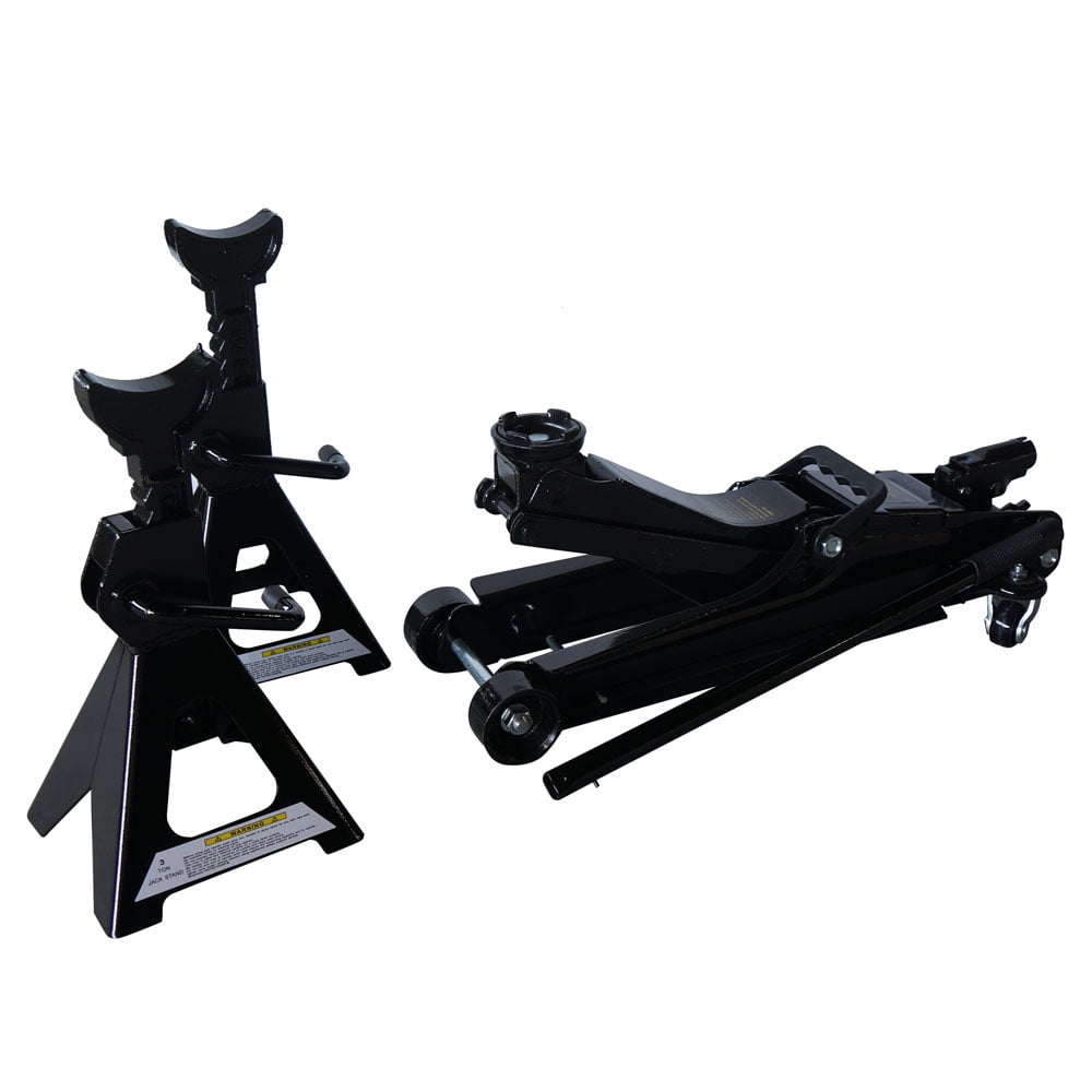 2.5 Ton Hydraulic Floor Jack Set Black - Walmart.com