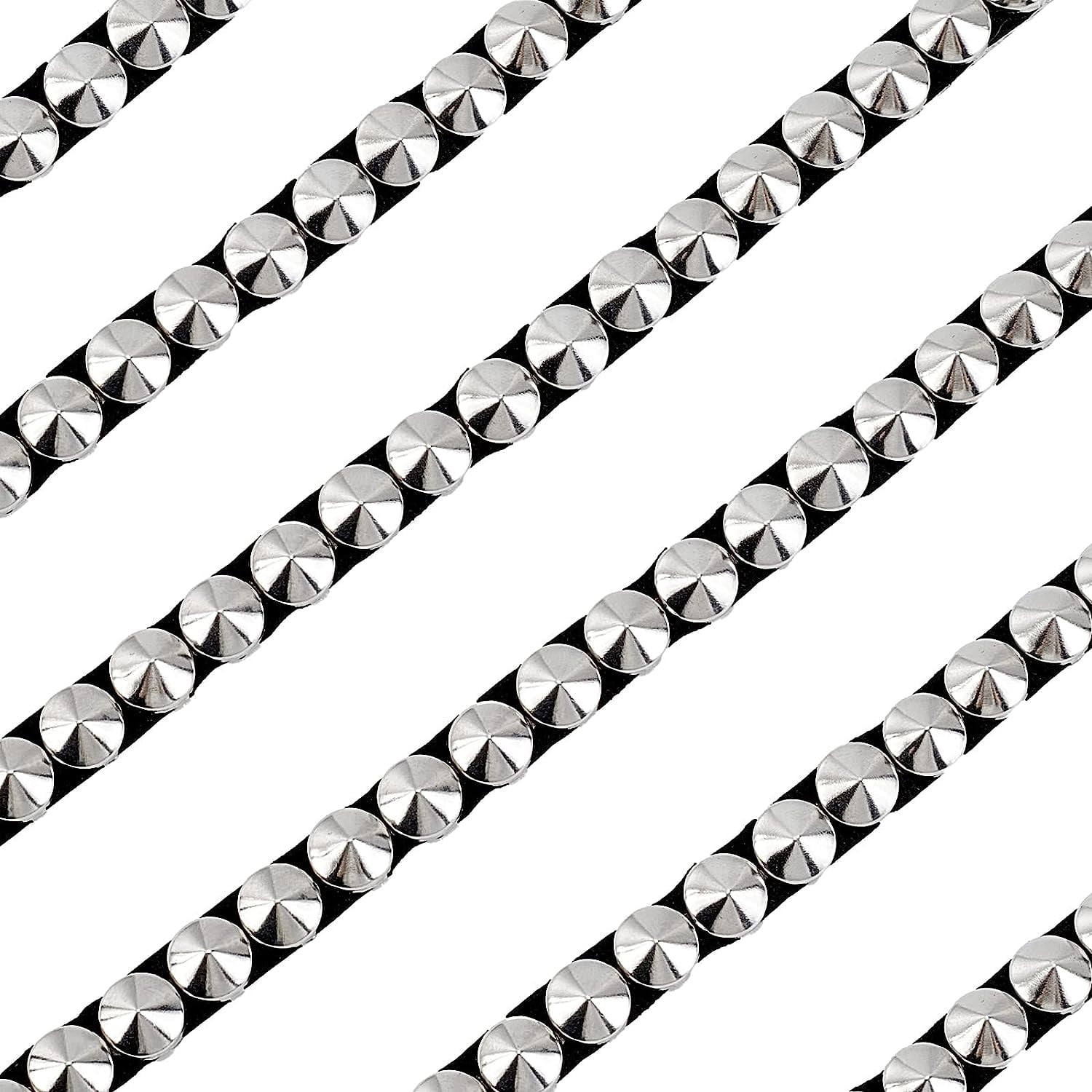 2.5 Yards 8mm Hot Fix Nailhead Trim Sliver Metal Iron-on Nailhead ...