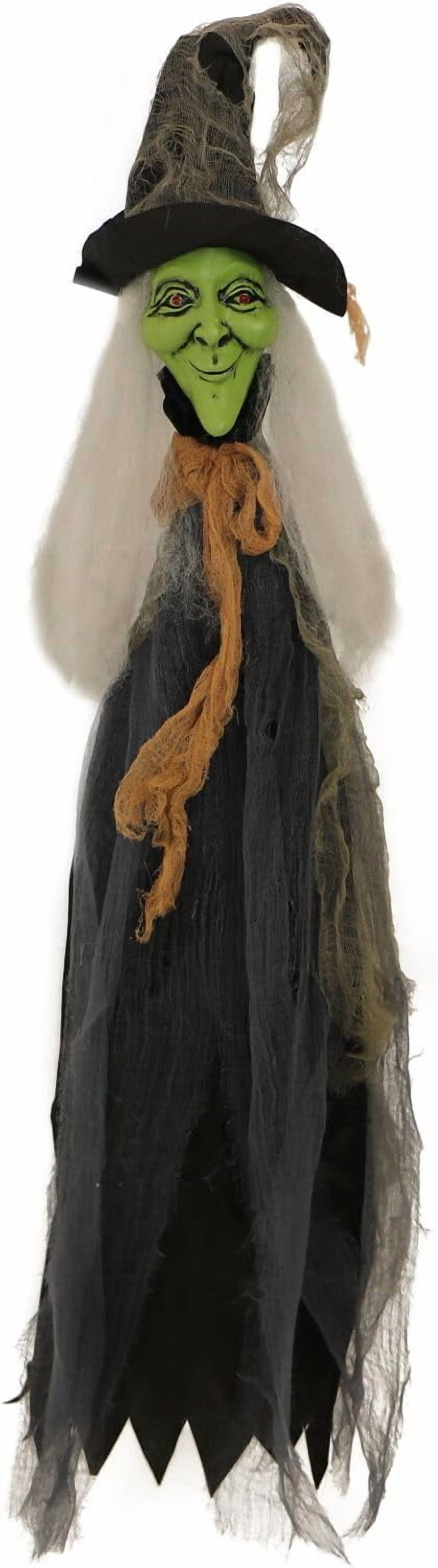 2.5 ft. Lighted Witch Stake, Spooky Halloween Decoration for Walkways ...