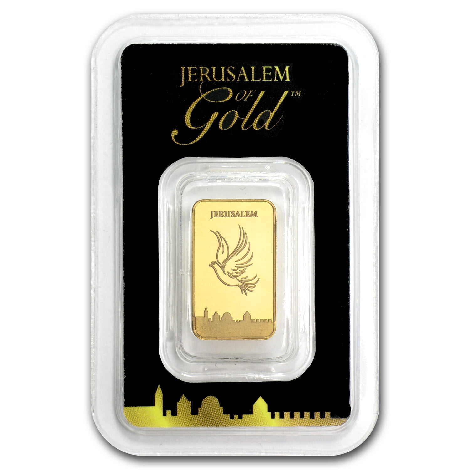 2.5 gram Gold Bar Holy Land Mint Dove of Peace (Vintage Assay ...