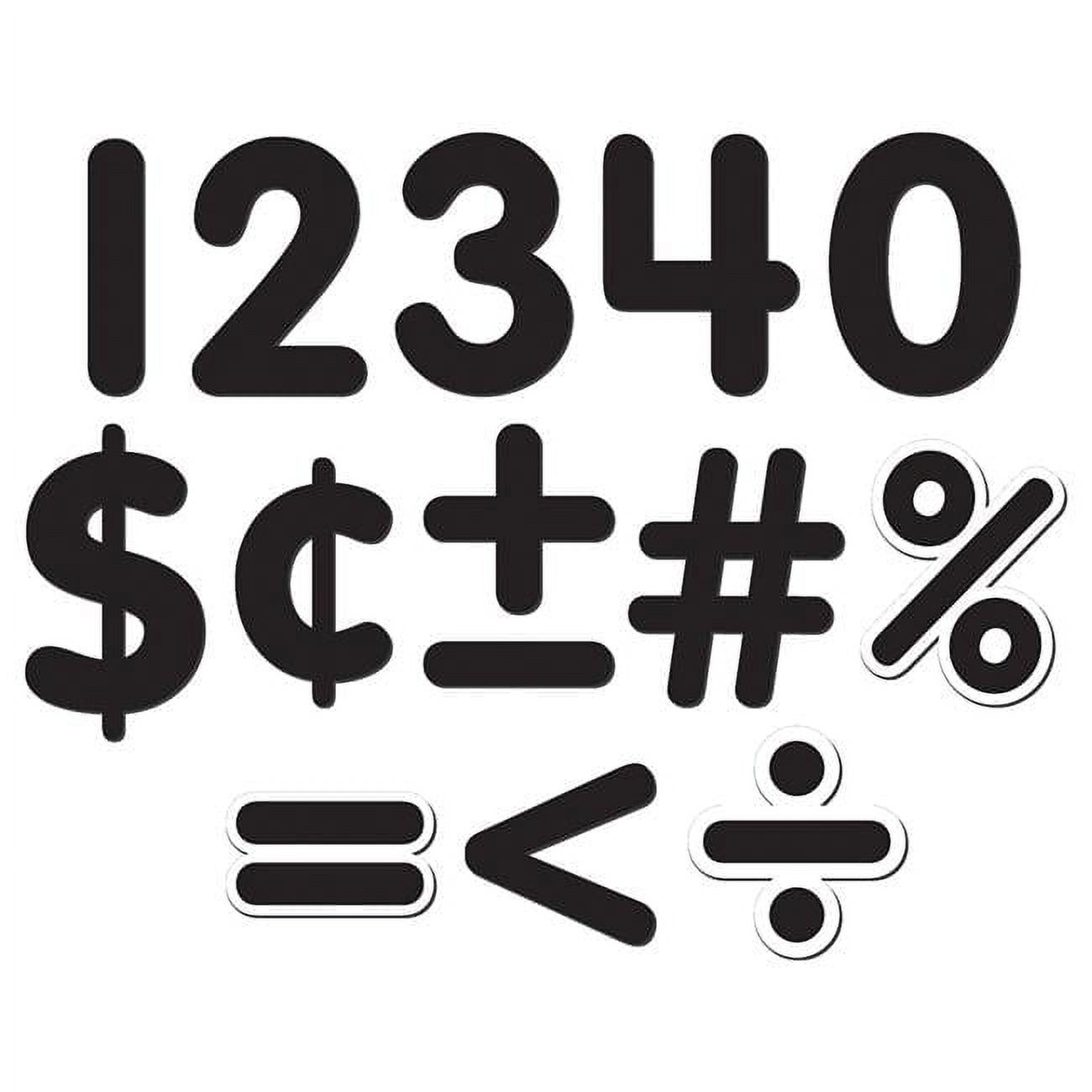 2.5 in. Classic Black Magnetic Number, Pack of 3 - Walmart.com