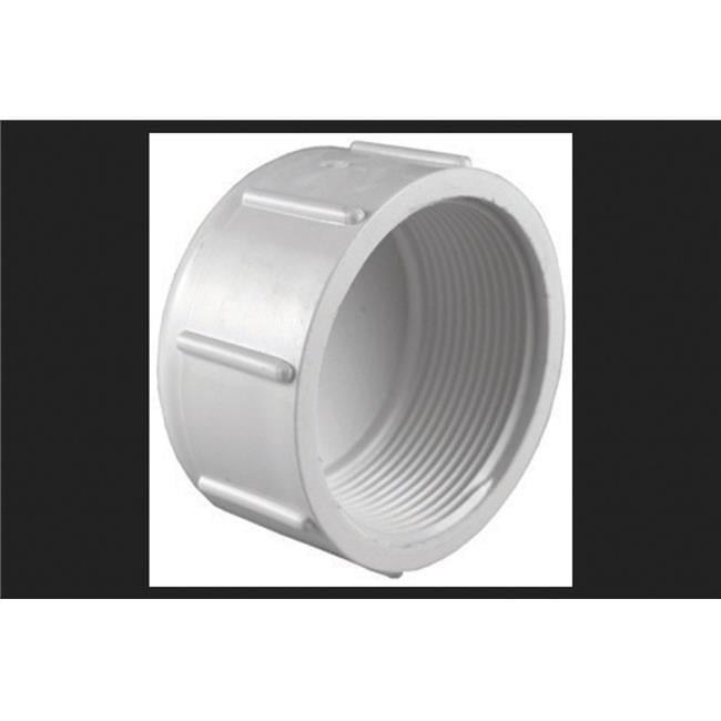2.5 in. PVC Pipe Cap Schedule 40 - White - Walmart.com